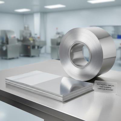 China Electrolytic Tinplate Sheet and Coil for Food Packaging with Corrosion Resistance and Customizable Tin Coating for sale