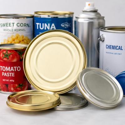 China Multi-Type Tinplate Lids For Food, Chemical & Aerosol Packaging for sale