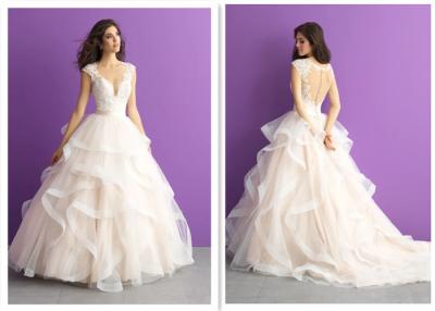 China Strapless Sweetheart Neckline Ball Gown Wedding Dresses With Bling Floor Length for sale