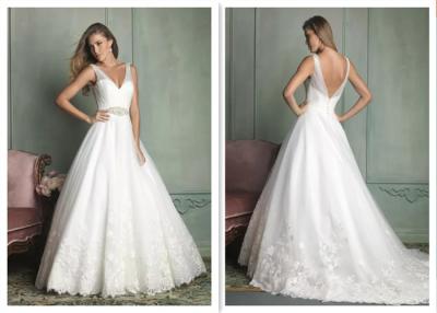 China Girls Beautiful Ball Gowns / Elegant Drop Waist Ball Gown Wedding Dress for sale