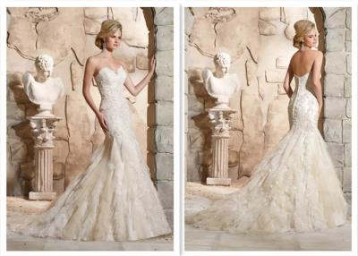 China Organza Fit And Flare Bridesmaid Dress , Pleating Sweetheart Fit And Flare Dress for sale