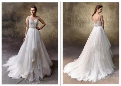 China Amazing Sweetheart A Line Wedding Dress , Fashion Sleeveless Wedding Ball Gown for sale