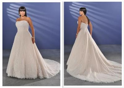 China Pre Spring Succinct Wedding Dress Strapless Design Wedding Dress for sale