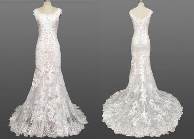 China Tulle Non Traditional Wedding Dresses / Mermaid Plus Size Lace Wedding Dresses for sale