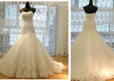 China 2019 New Elegant and Aesthetic Lace Style Fishtail Tail Wedding Garment for sale