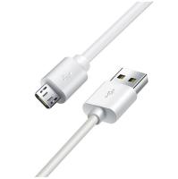 China White Sync USB Charging Data Cable Tangle Free ISO 9001 Approval for sale