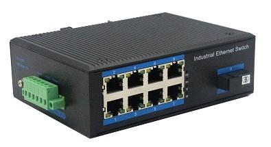 China OPK-4500-1GX8GT Series   8-port 10/100/1000BASE-TX+1000Base-FX Industrial Ethernet Switch for sale