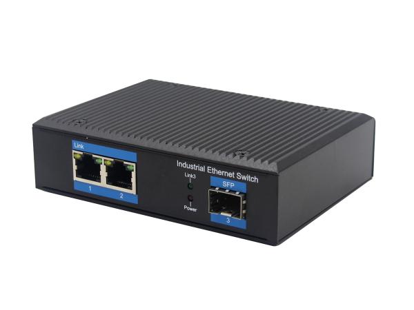 OPK-4500-1GX2GT 10/100/1000Base-TX (PoE) to 1000Base-FX Industrial Media Converter