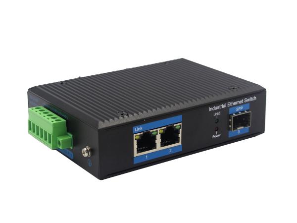 OPK-4500-1GX2GT 10/100/1000Base-TX (PoE) to 1000Base-FX Industrial Media Converter
