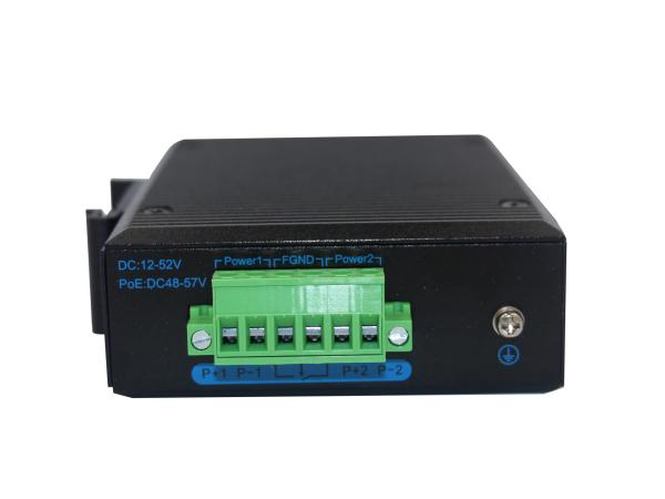 OPK-4500-1GX2GT 10/100/1000Base-TX (PoE) to 1000Base-FX Industrial Media Converter