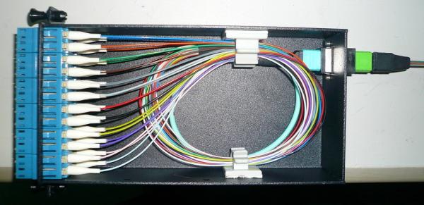 1*8 2*24 MPO Breakout Cable Transition Cassette For Data Center