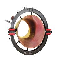 China Split Pipe Cutting Beveling Machine 26-38 inch Automatic Pipe Beveler HGK965 for sale
