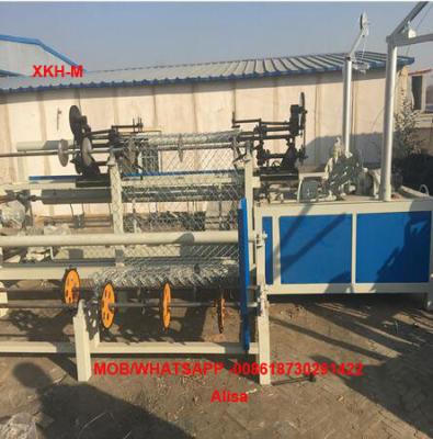China 3m Full Automatic Double Wire feeding Chain Link Fence Making Machine Made in China for sale