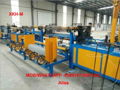 China China supply 3 width Full Automatic Double Wire feeding Chain Link Fence making Machine for sale