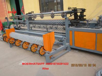 China China supply Full Automatic Double Wire feeding Chain Link Fence making Machine for sale