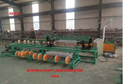 China China High Speed 3m width servo motor singel wire feeding Full Automatic Chain Link Fence Machine for sale
