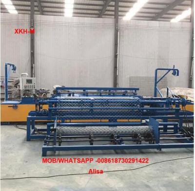 China China best 5m Width Servo Motor double wire feeding Chain Link Fence Machine for sale