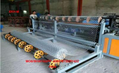 China PLC Control full Automatic Diamond Wire Mesh Making Machine/chain link fence machine for sale