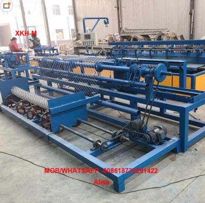 China 3m width Fully-Automatic single wire feeding Chain Link Fence making Machine with Best Price from China for sale