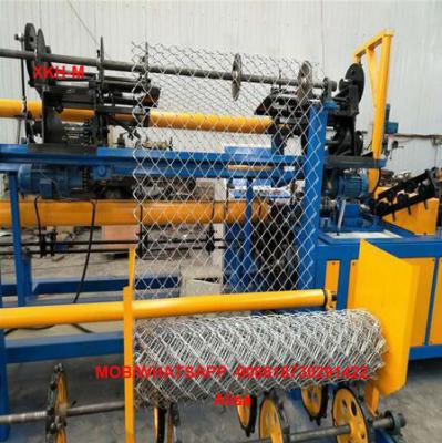 China China High Speed 2m-4m width Full Automatic Double Wire feeding Chain Link Fence making Machine for sale