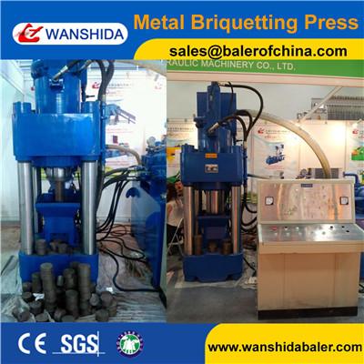 China As microplaquetas de cobre de alumínio da serragem da sucata do metal Y83-5000 hidráulico que briquetting o briquetter pressionam a máquina à venda
