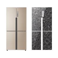 China Scratch Proof UMI Ice Flower Pattern Refrigerator Door Panel 3.2mm Thickness Tempered Glass for sale
