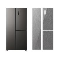 China Tempered Glass Refrigerator Door Panel 6mm Three Door Safety Glass for sale
