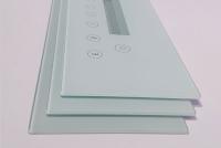 China Oven Door Mark Printed Tempered 3.2mm Glass Control Panel Customizable for sale
