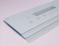 China Oven Door Mark Printed Tempered 3.2mm Glass Control Panel Customizable for sale