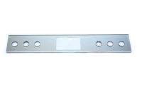 China UMI Metallic Brushed Look Tempered Glass Control Panel 4mm for Kitchenaid Oven for sale