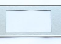 China UMI Metallic Brushed Look Tempered Glass Control Panel 4mm for Kitchenaid Oven for sale