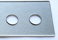 China UMI Metallic Brushed Look Tempered Glass Control Panel 4mm for Kitchenaid Oven for sale