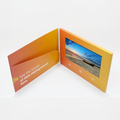 China 7 inch video greeting brochure pcba with lcd screen for advertising custom logo for sale