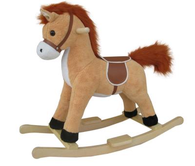 China Cavalo de balanço da forma com som e boca e cauda movente e tamanho grande claro conduzido à venda