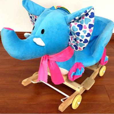 China Luxuoso bonito que balança os brinquedos animais de Elephent com música para as crianças que montam sobre à venda