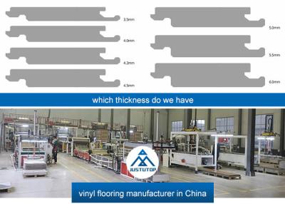 Cina Plance di lusso di pavimentazione di plastica del vinile di Spc 4.0mm della pavimentazione di legno libera di SPC della formaldeide in vendita