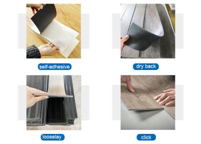 Cina mattonelle di lusso d'impermeabilizzazione del vinile di Lvt di legno Lvt della pavimentazione autoadesiva di 1.5-3.0mm in vendita