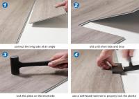 China Non Flammable Rigid Core Vinyl SPC Flooring Damp Proof Click System for sale
