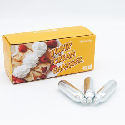 Cina N2O ha montato il grammo crema 24pk dei caricatori 8,5 della scatola metallica per Whip Cream in vendita
