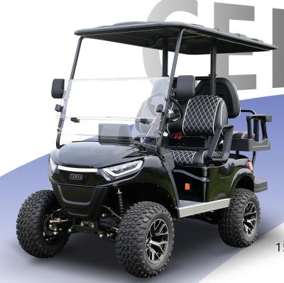 China Private Mold Electric Lifted Cart 4 Passenger Chinese Hunting Golf Carts with Rear Disc Brake for sale