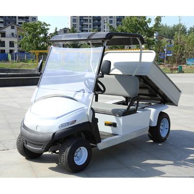 China Support OEM Electric Golf Cart with Rear Basket Bed and 2 4 6 Passenger Utility Vehicle Buggy Minimum Grand Clearance 150-200mm for sale