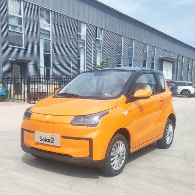 China Blaval Small Electric Vehicle 300km 2-Door 2-Seat Car Design Made In Solar Energy Mini Electric Car R14 Tire Size for sale