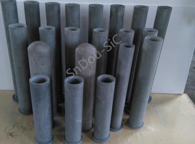 China NSiC riser tube (NBSiC Stalk Ceramic Tubes) by Si3N4 SiC Ceramics for sale