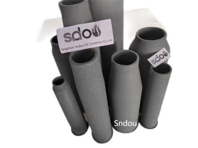 China RSiC Burner Nozzle / Gas burner Cones Lances/ Flame Tubes By 1650C Recrystallized SiC for sale