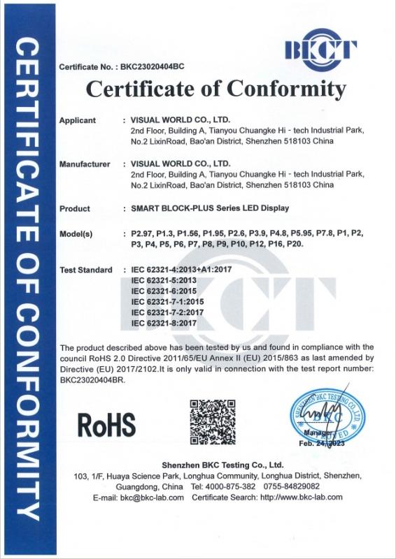 RoHS - Visual World Co., Ltd.