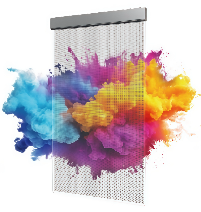P3.9 Holographic Transparent LED Display