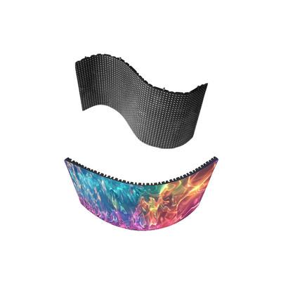 P1.25 Flexible LED Display Screen showing curved installation