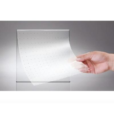 China P4-8 Adhesive Transparent Flexible Film LED Display 2mm thickness for Decoration for sale