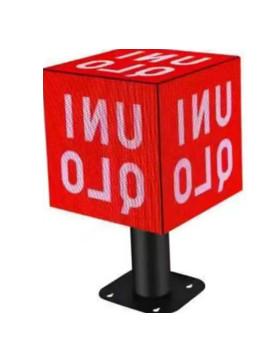 China P3 800-1000Nits Brightness Magic Cube Square Cabinet LED Display with Rear Service for sale