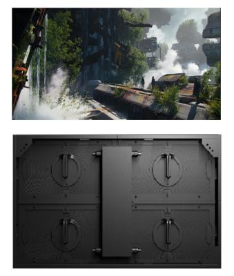 중국 960*540mm 알루미늄 프로파일 높은 밝기 P5 야외 고정 LED 디스플레이 판매용